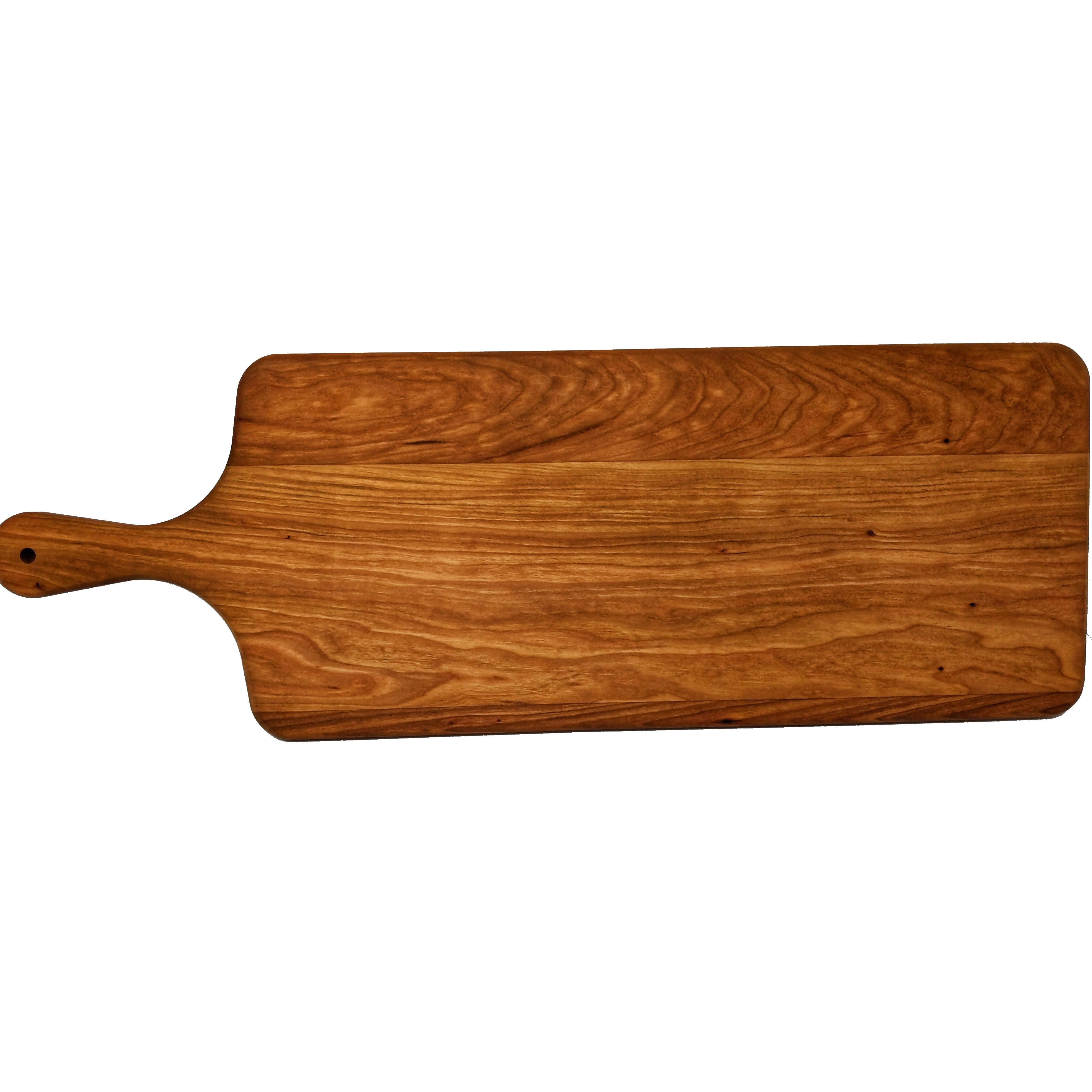 Cherry Wood Long Paddle Charcuterie Board with Handle – Eaglecreek Boards